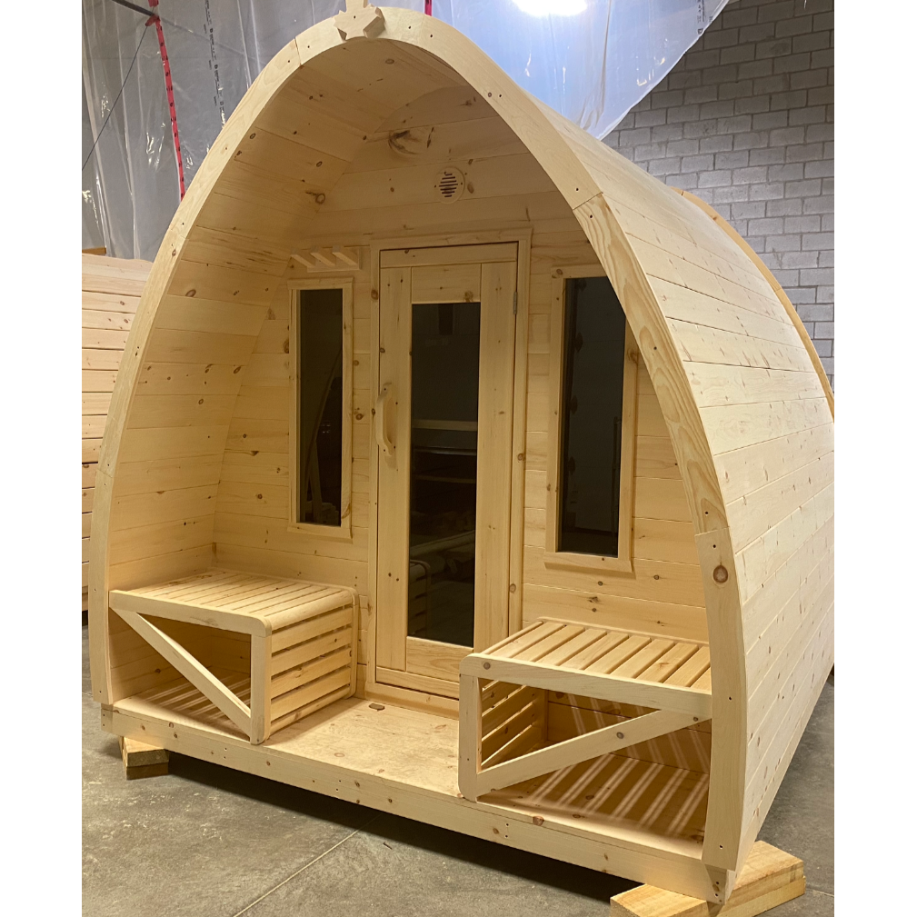 Outdoor Large Pods Sauna - True North Saunas — Blissful Fires